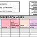 Clinical Supervision Hours Log, Form Tracker, Hours Template, Google ...