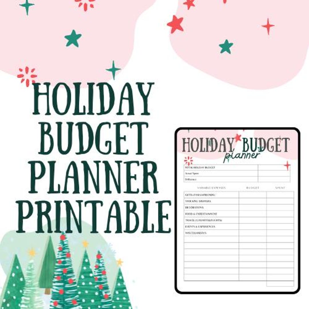 HOLIDAY BUDGET PLANNER - Etsy