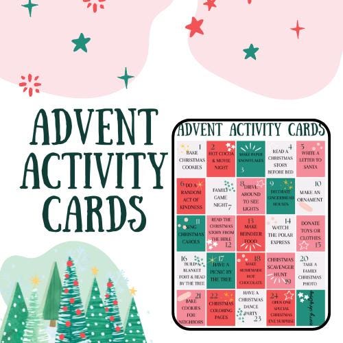ADVENT ACTIVITY CARDS - Etsy