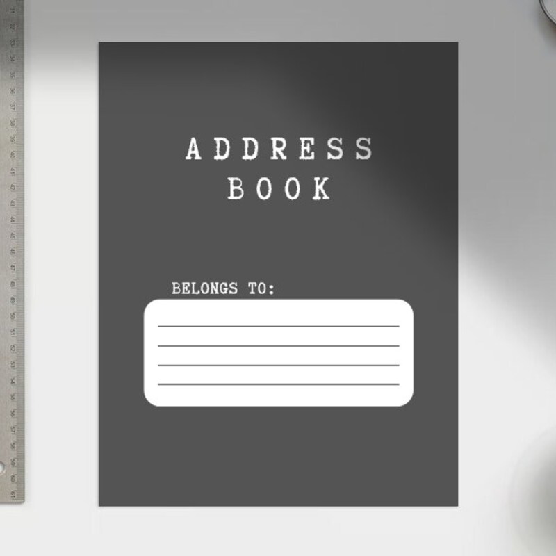 Address Book Printable - Etsy