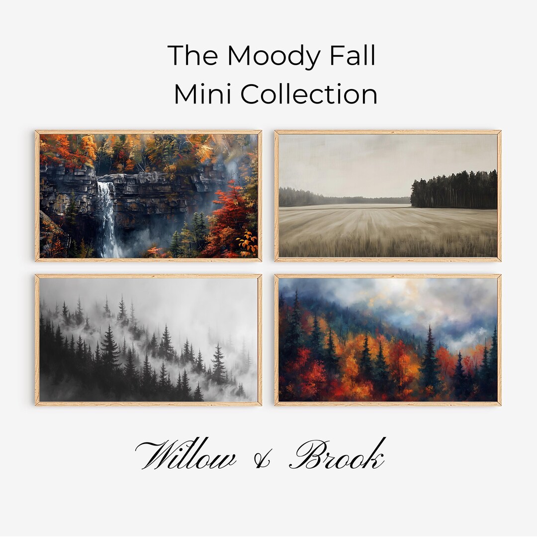 Frame TV Fall Art Bundle: Moody Autumn Oil Paintings Collection ...