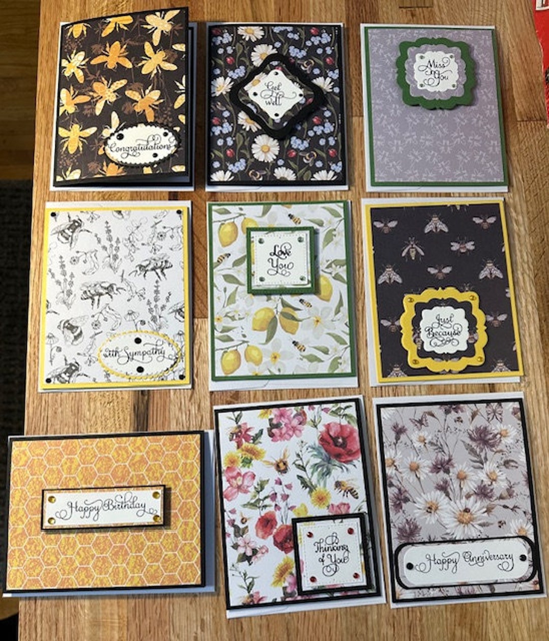 Bee Themed Greeting Cards - Etsy