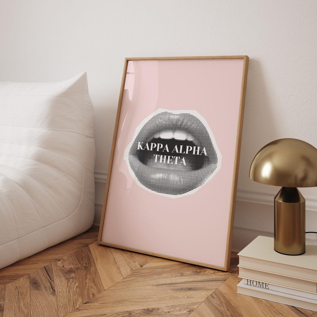 Kappa Alpha Theta Wall Art Aesthetic Sorority Decor Kappa Alpha the Bid ...