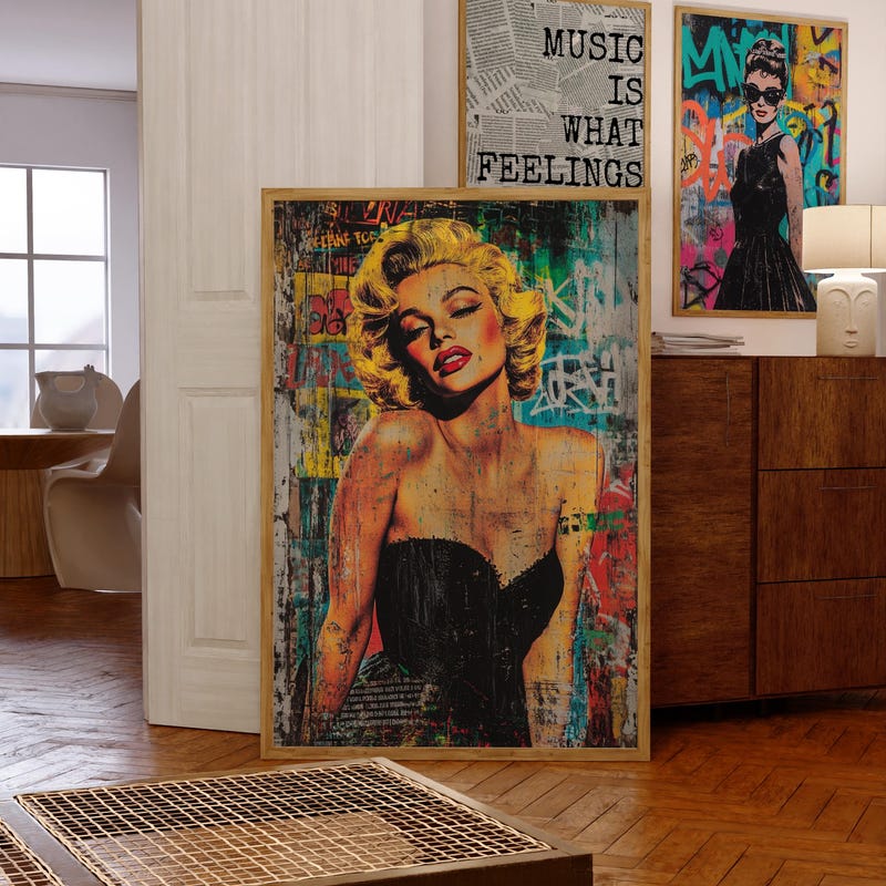 Audrey & Marilyn Art - Etsy