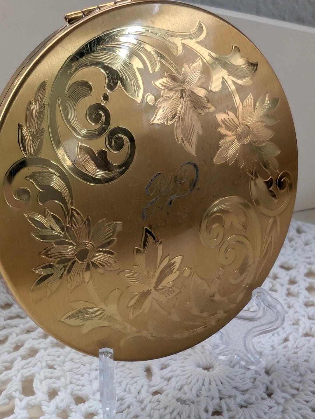 Vintage Elgin American Powder Compact. 3 1/2" Diameter. 1950's - Etsy