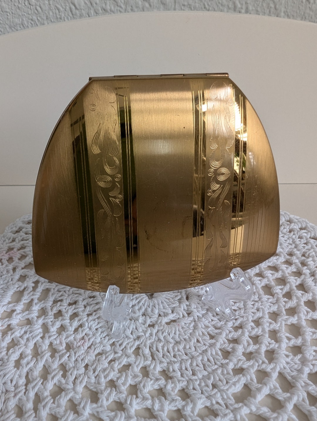 Vintage Elgin American Clam Shell Shape Powder Compact. 1950's - Etsy