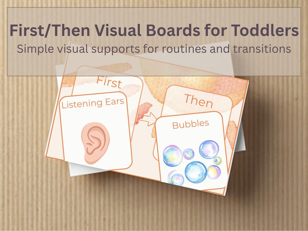 First Then Visual Boards for Toddlers | Simple Tools for Routines and ...