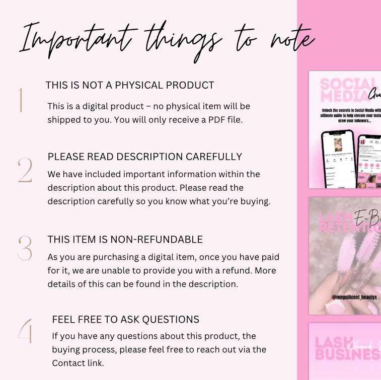 Lash Business Checklist | Business Start up Check List | Lash Starter ...