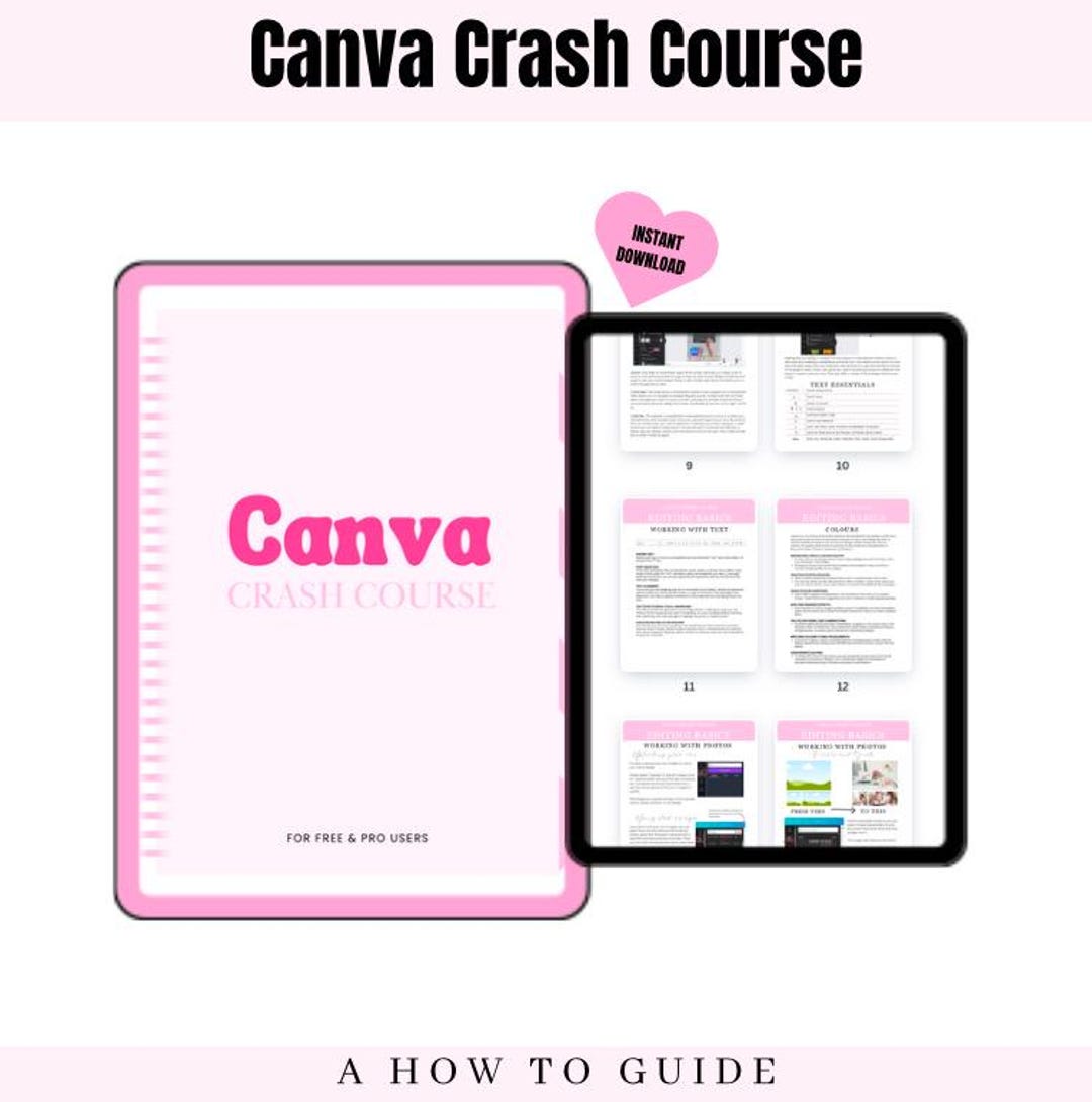 CANVA CRASH COURSE | Canva Course | Canva Ebook | Canva for Beginners ...
