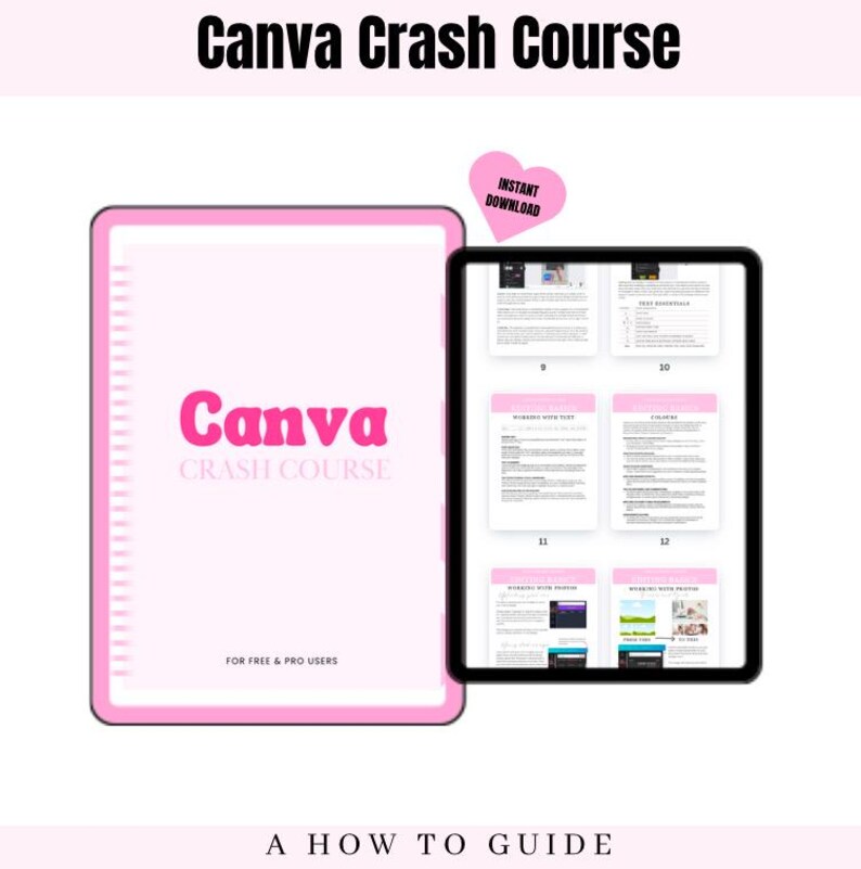 CANVA CRASH COURSE | Canva Course | Canva Ebook | Canva for Beginners ...