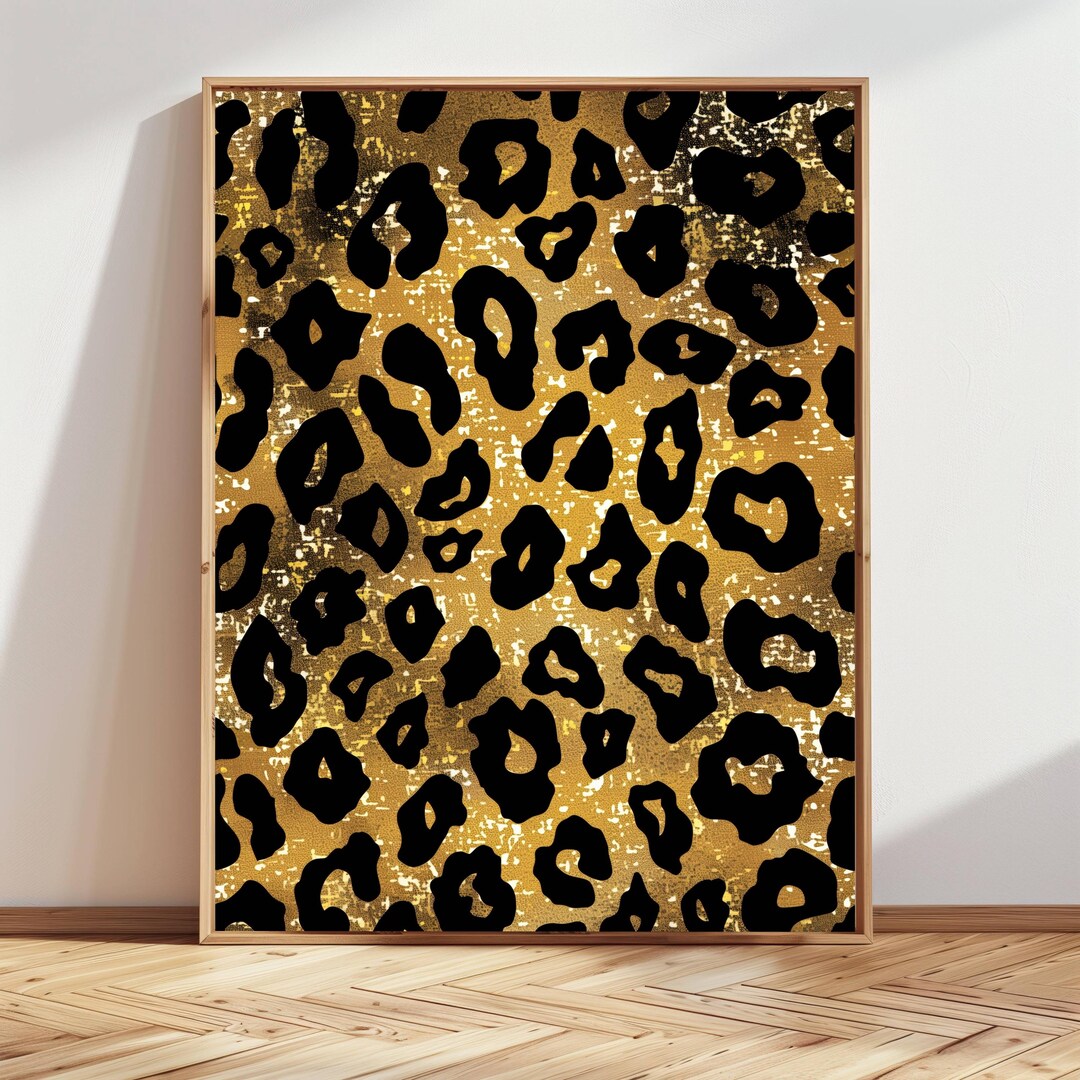 Trendy Leopard Print Wall Art | Preppy Coquette Colorful Maximalist ...