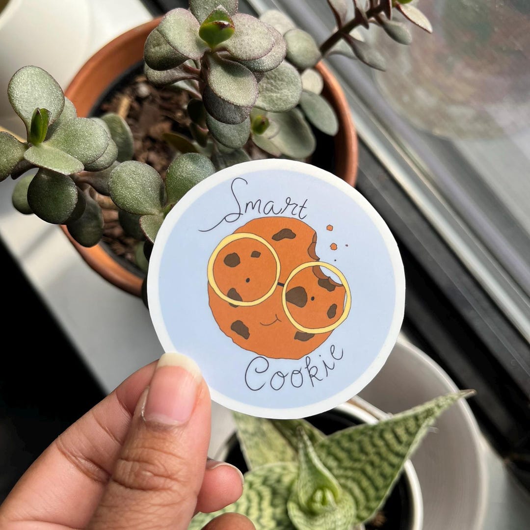 Smart Cookie Sticker Back to School Sticker Waterproof Sticker - Etsy