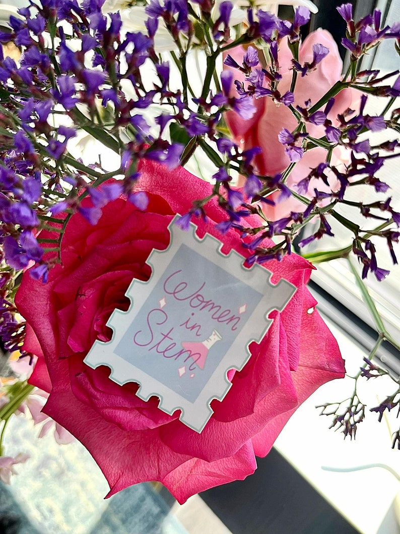 Women in Stem Postage Stamp Waterproof Sticker Laptop Sticker Cute ...