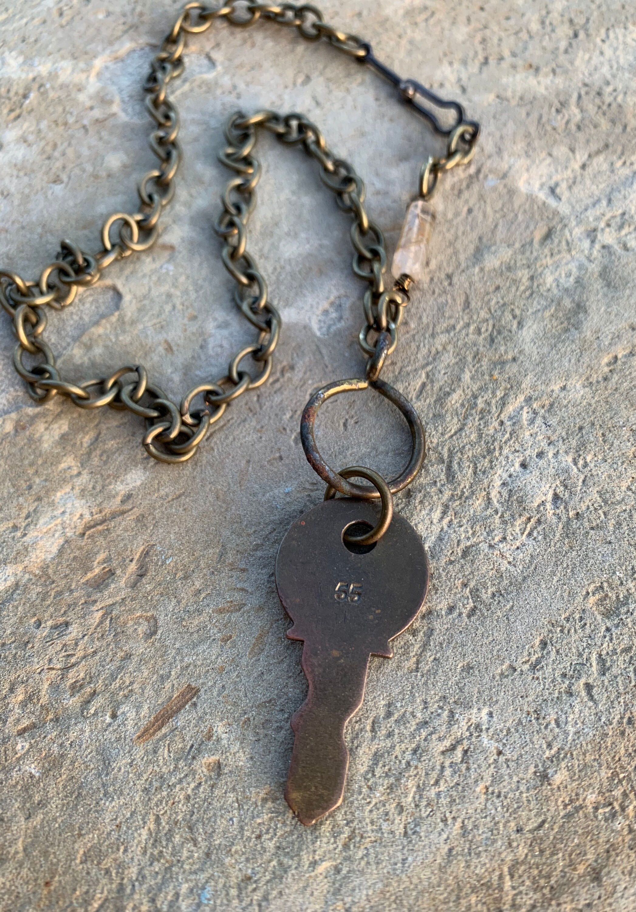 I'VE GOT A CAR 1955 Car Key Assemblage Necklace Antique Key Necklace - Etsy