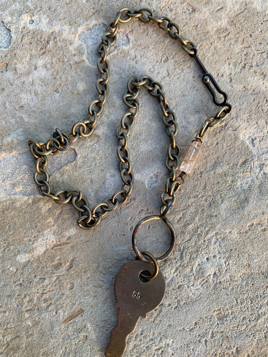 I'VE GOT A CAR 1955 Car Key Assemblage Necklace Antique Key Necklace - Etsy