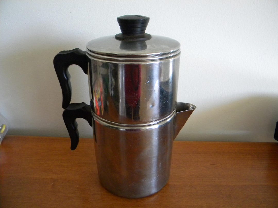 Vintage Aristocrat Stainless Steel Coffee Drip Pot, Dripolator, 6 Cup ...