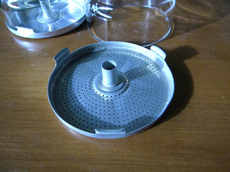 Vintage PYREX Coffee Percolator Glass Basket & Bottom Strainer for 6 ...