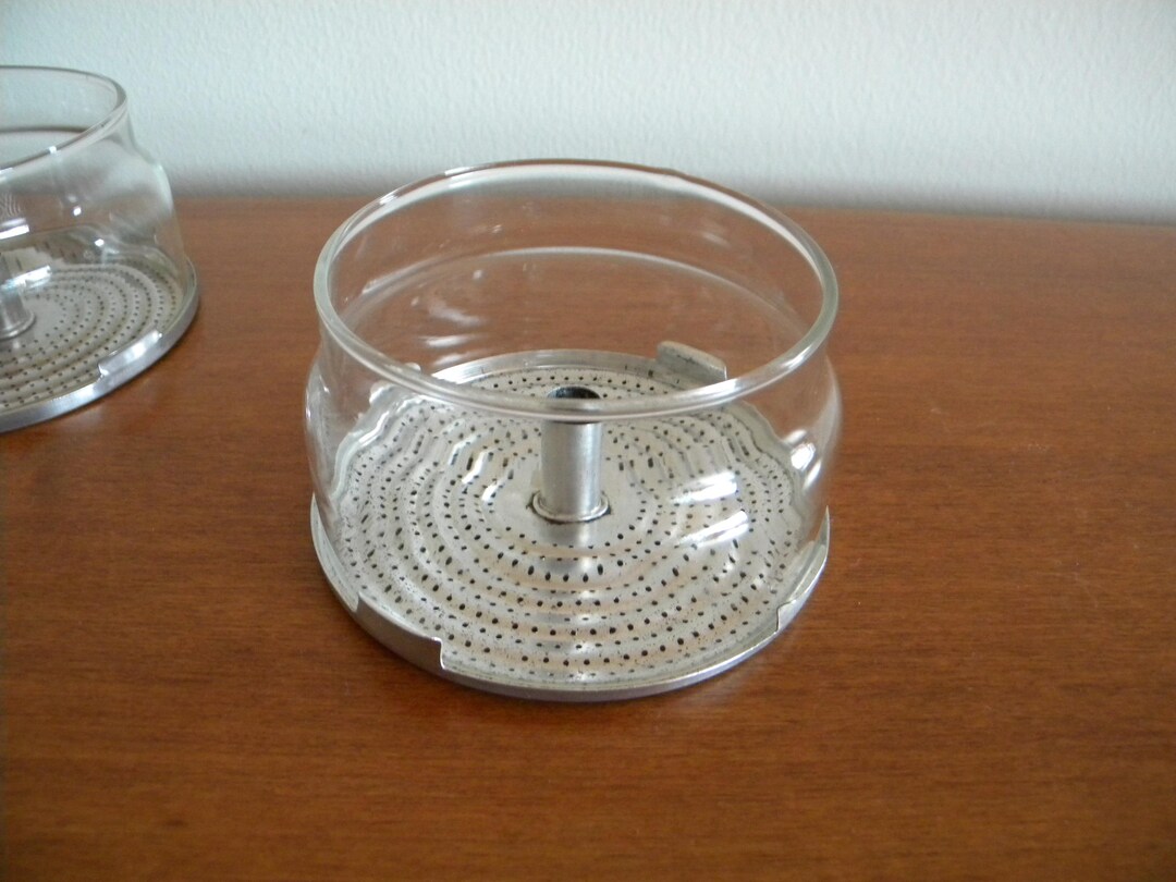 Vintage PYREX Coffee Percolator Glass Basket & Bottom Metal Strainer ...