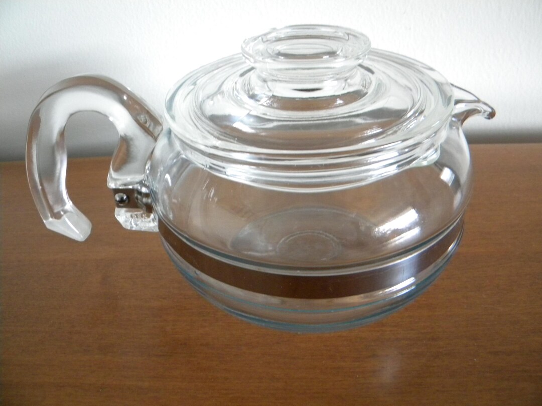 Vintage Pyrex Flameware 6 Cup Glass Teapot 8446 EXCELLENT CONDITION - Etsy