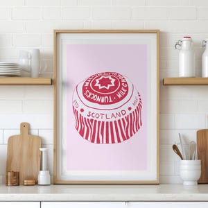 Tunnocks Tea Cakes Kitchen Poster/art Print, Unframed A5 A4 A3, Pink ...