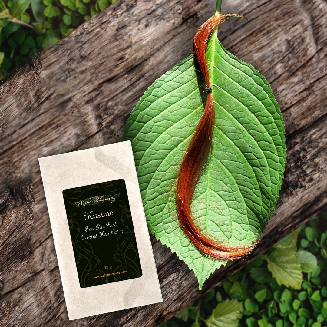 Kitsune Fox Fire Herbal Henna Hair Color and Conditioner 10G Sample ...
