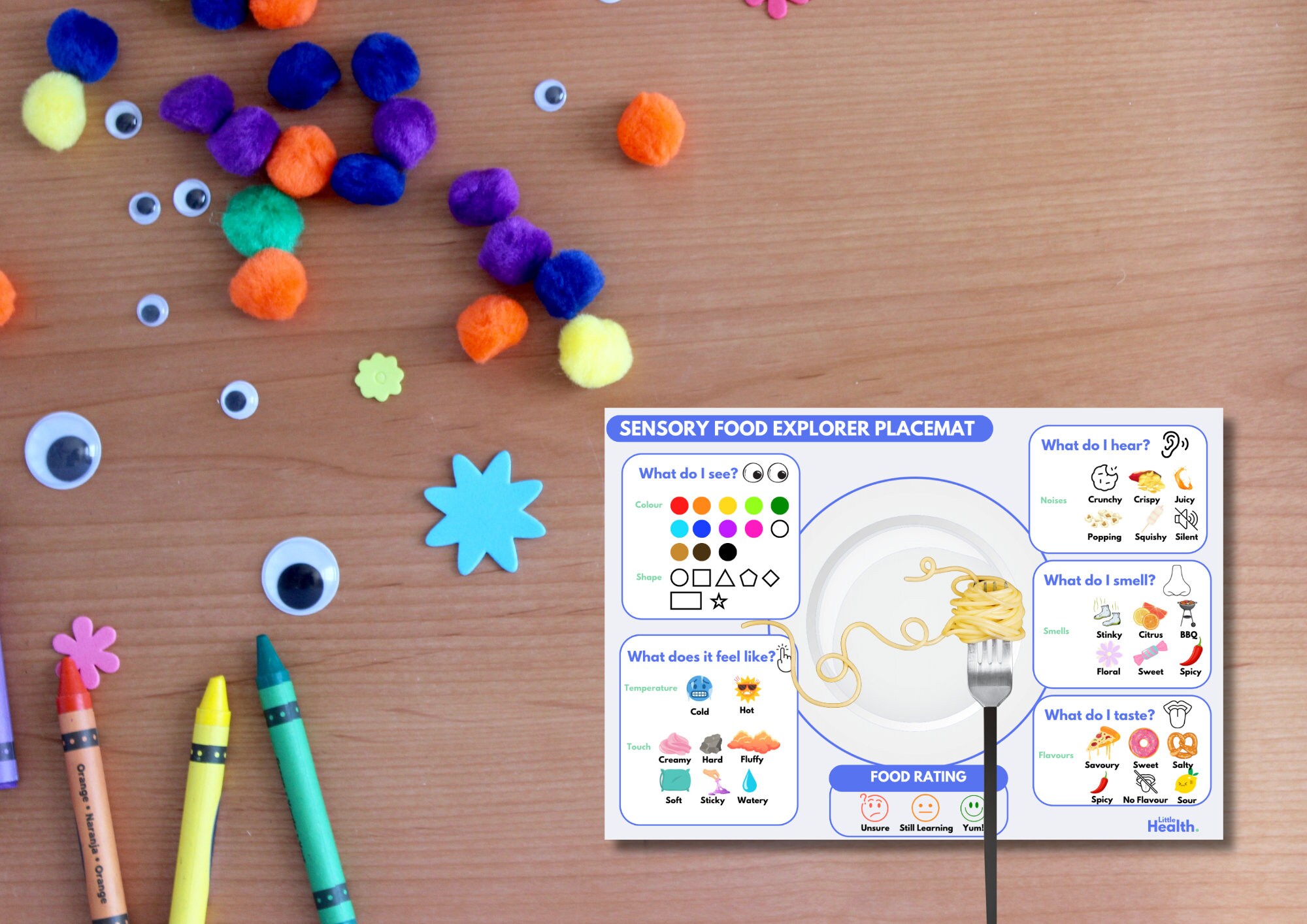 Sensory Food Explorer Placemat for Picky, Fussy or Selective Eaters! - Etsy