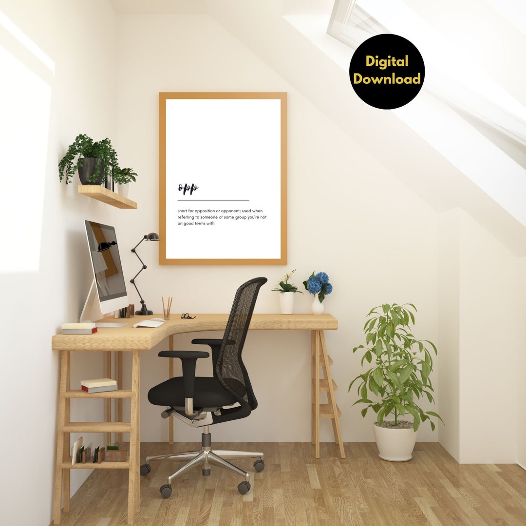 Opp Gen Z Humor American Slang Word Definition Poster Dorm Room ...