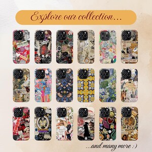 Shakespeare Tragedy Collage Tough Phone Case, iPhone X 11 12 13 14 15 ...