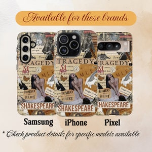 Shakespeare Tragedy Collage Tough Phone Case, iPhone X 11 12 13 14 15 ...