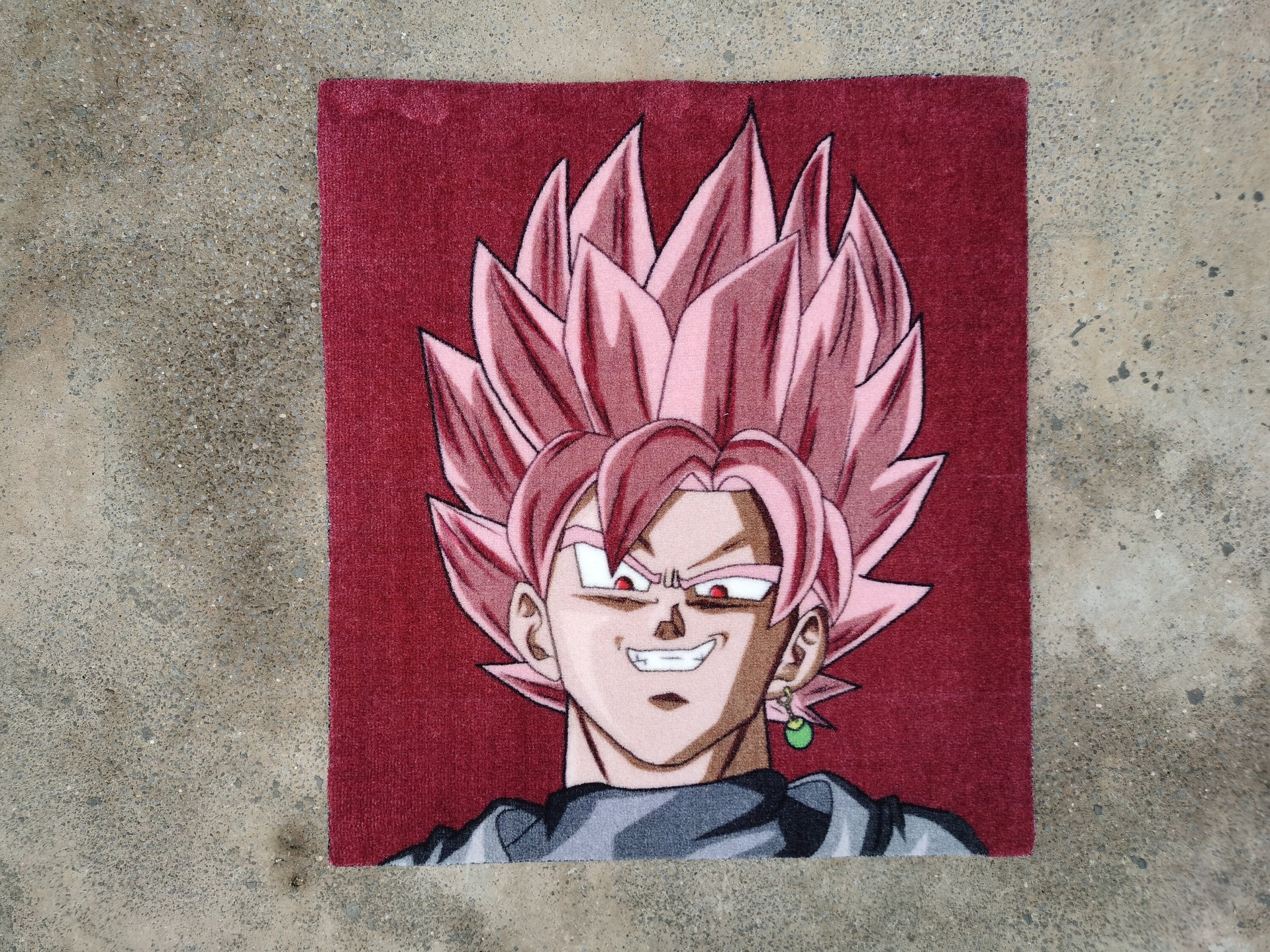 Goku Black Super Saiyan Rose Dragon Ball Z Rug, Super Saiyan Rose Goku ...
