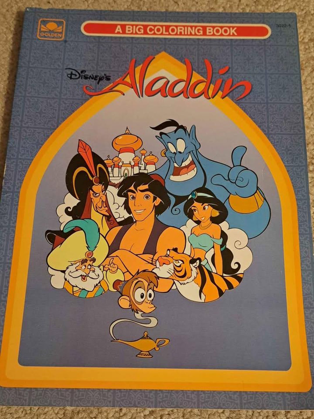 Disney's Aladdin Coloring Book 1992 and Disney's Animated Aladdin VHS ...