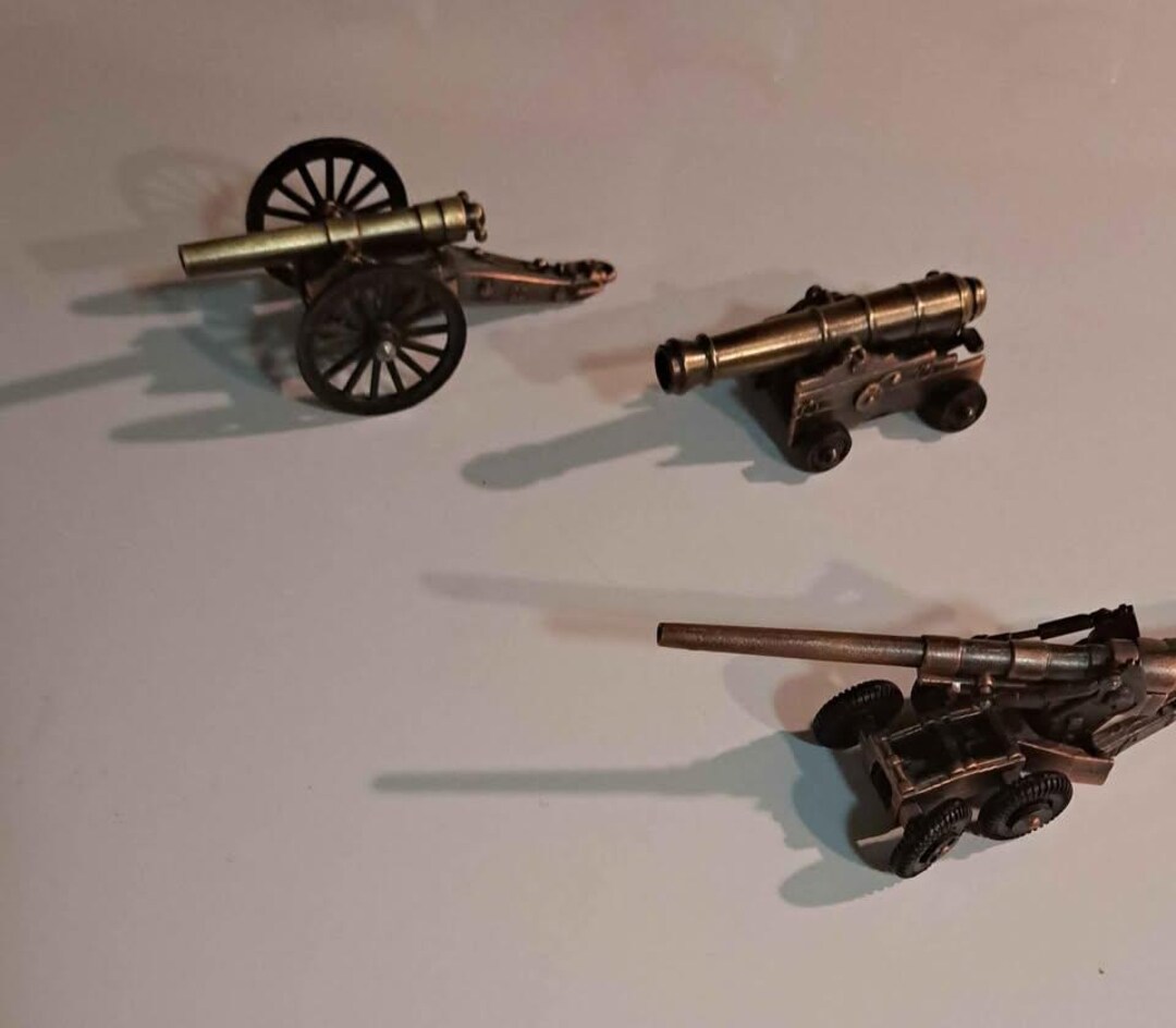 3 Miniature Metal Cannons, Naval, Army and Civil War - Etsy