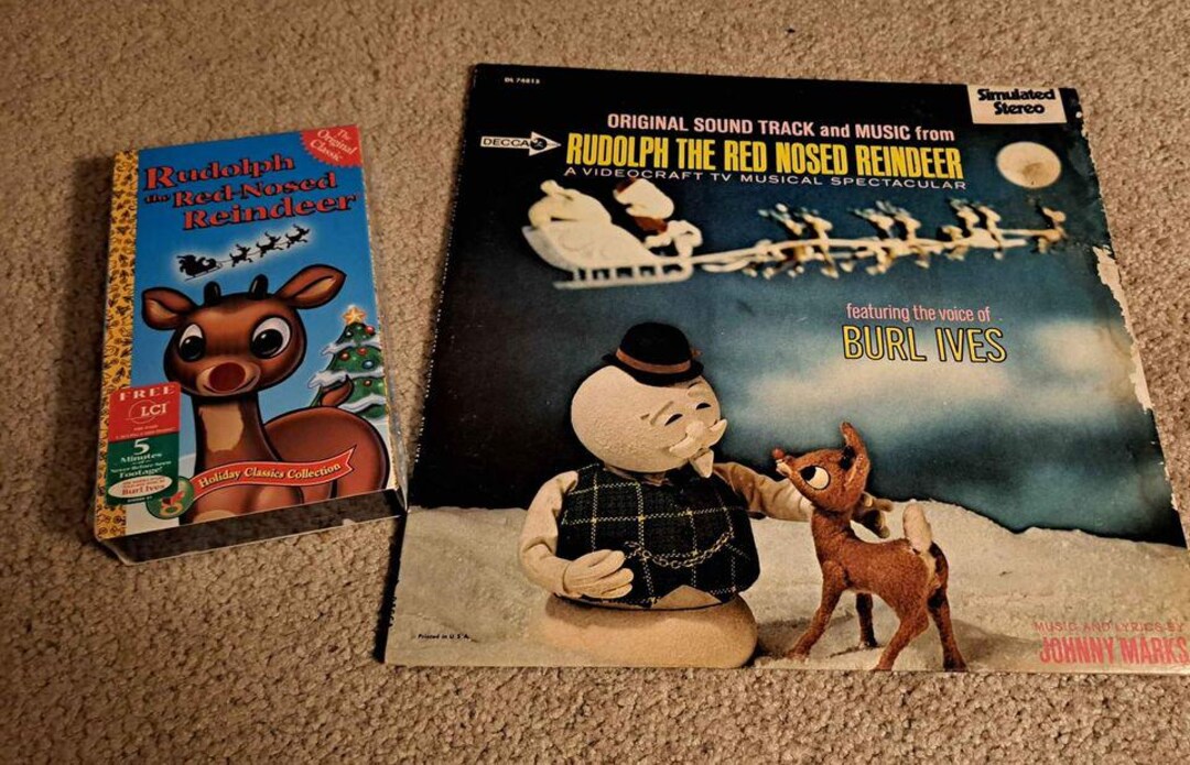 1964 0riginal Decca Press Rudolph the Red Nosed Reindeer Soundtrack ...