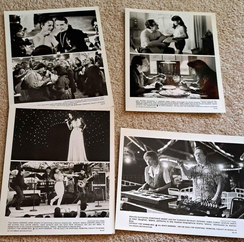 Selena Official Movie Press Kit-complete, With Selena 10th Anniversary ...