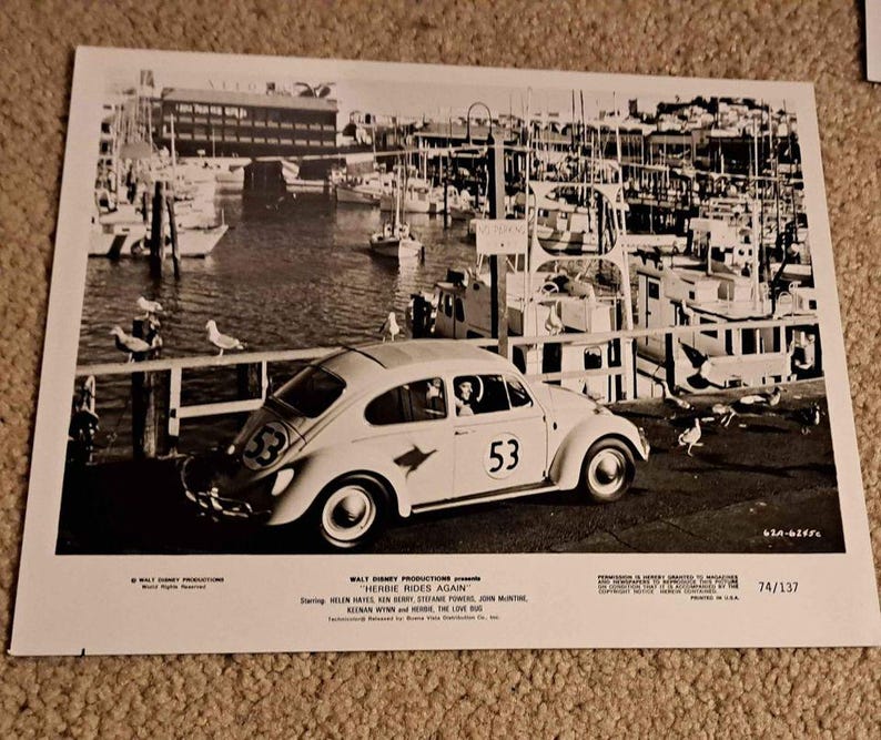 Herbie Rides Again Movie Stills. 9 Lobby Cards 8x10 Exclusive Photos - Etsy