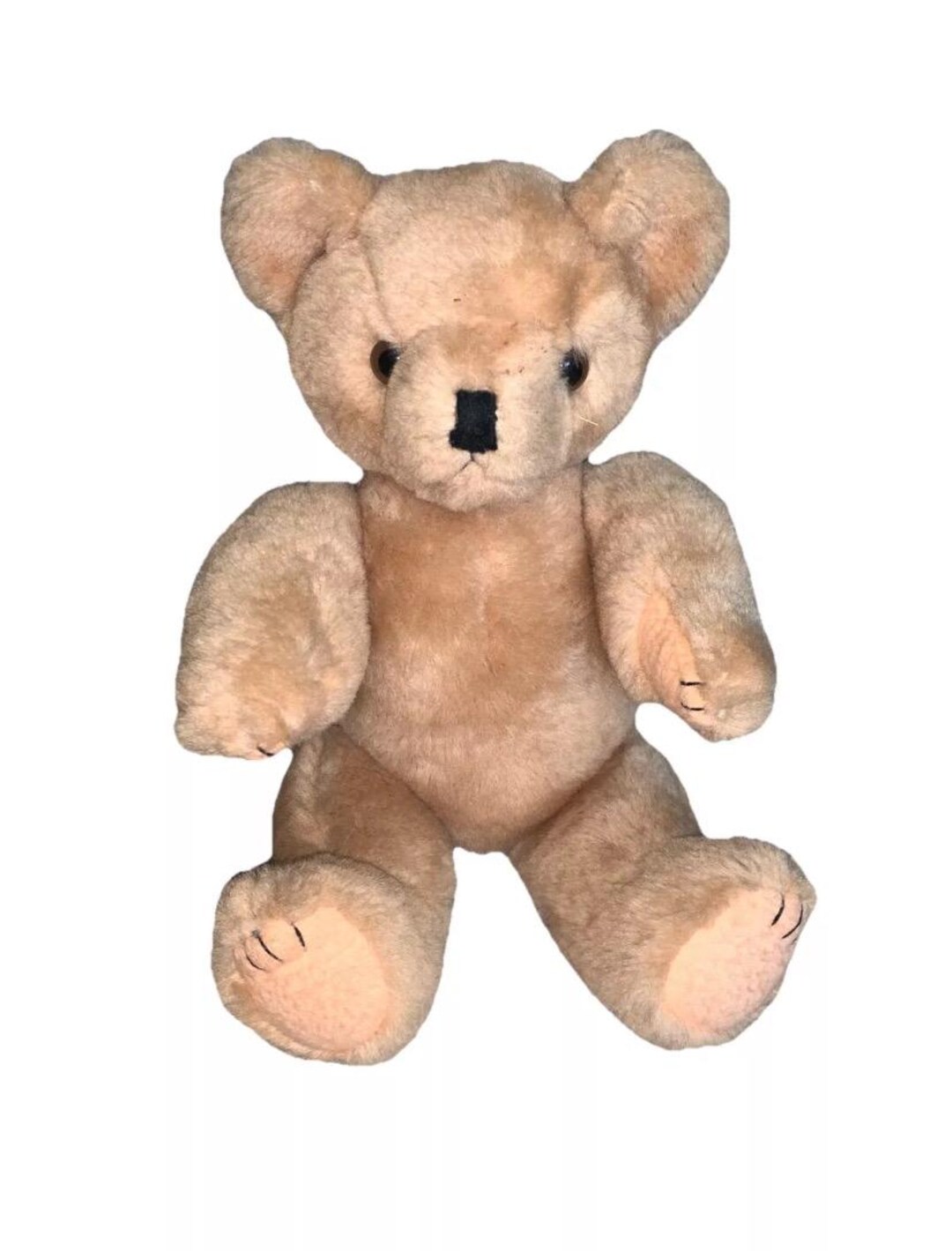 12tall Vintage Jointed Teddy Bear Plush Stuffed Animal Posable ...