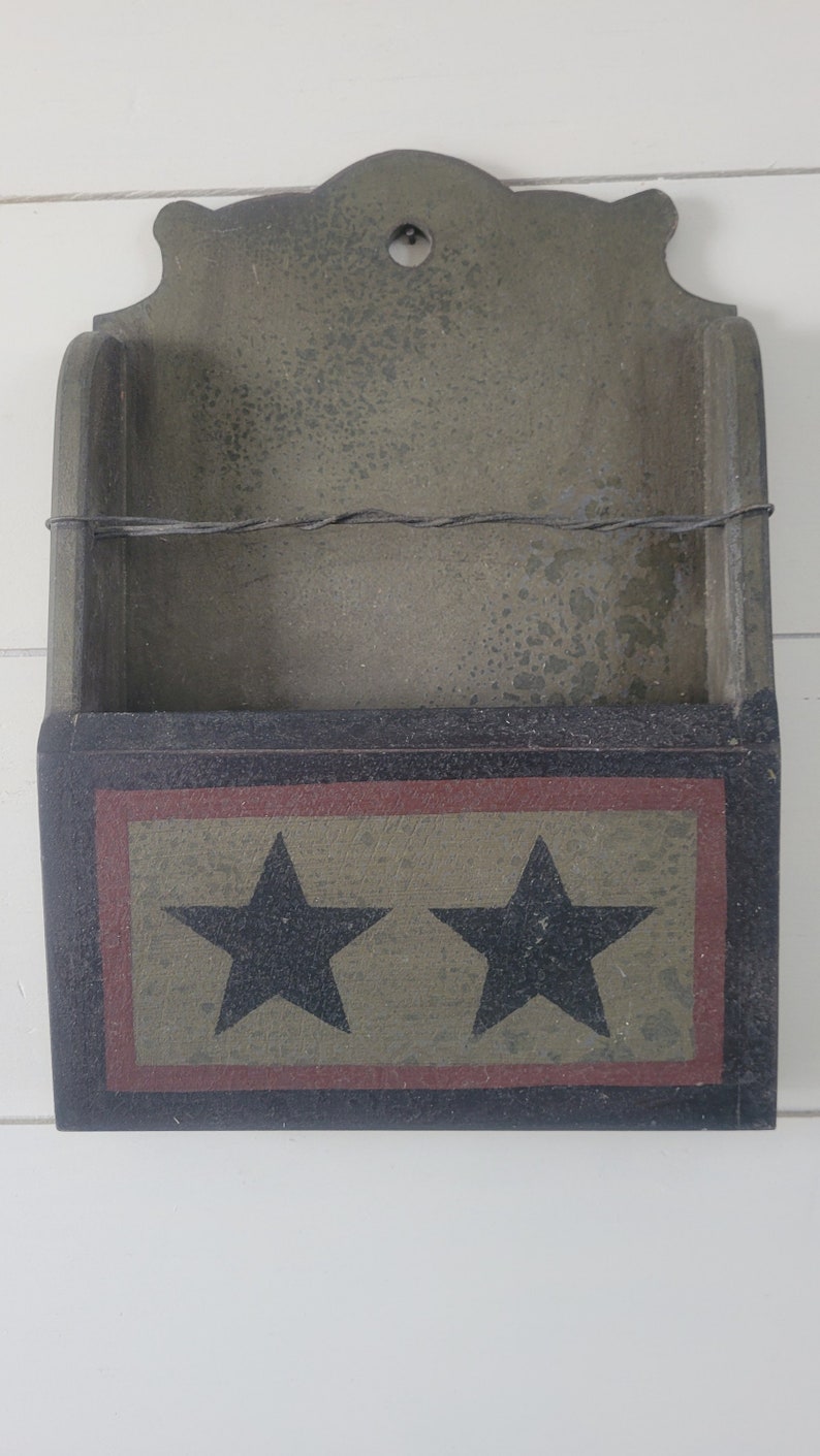 Primitive Mail Holder - Etsy