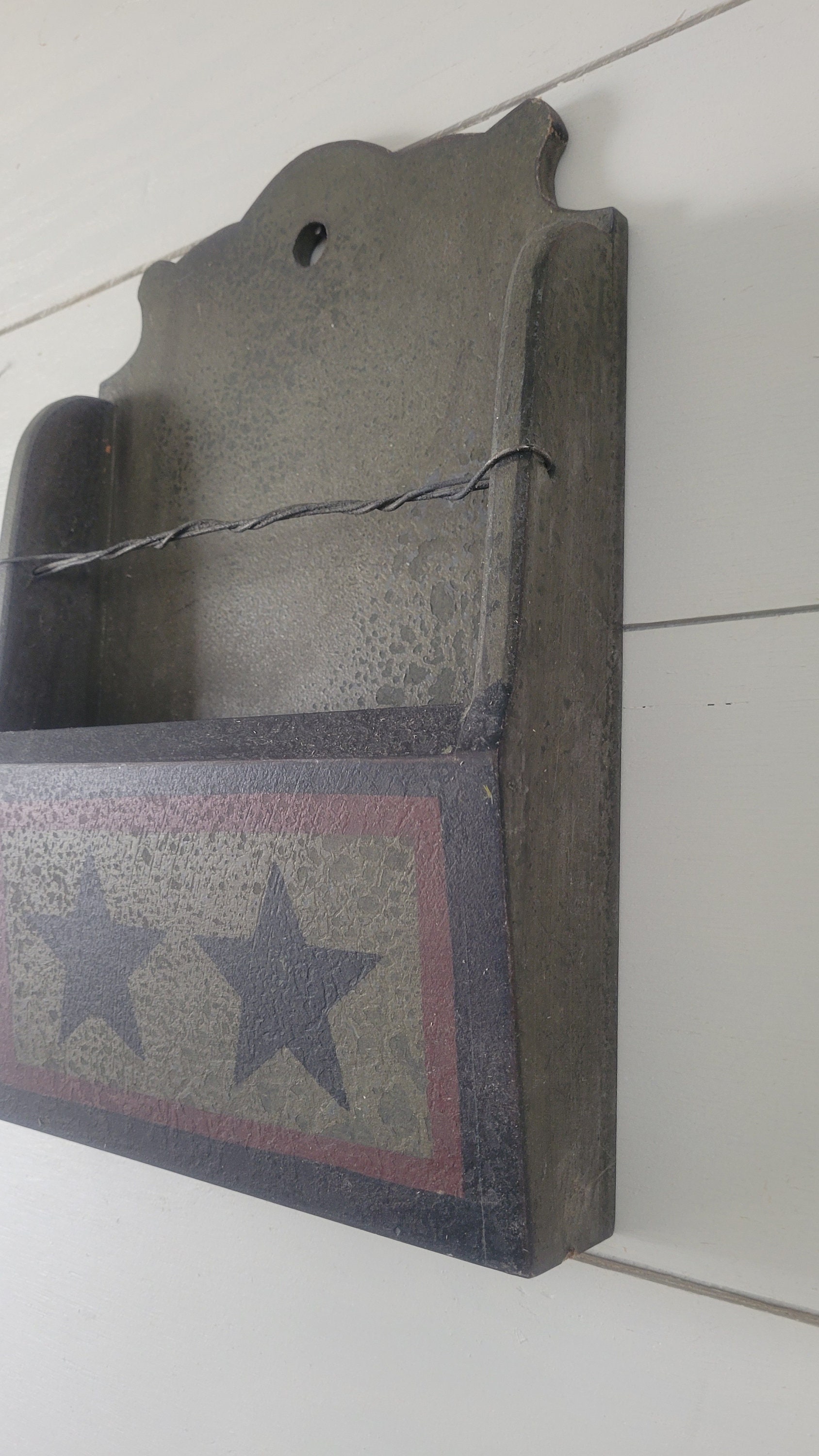 Primitive Mail Holder - Etsy