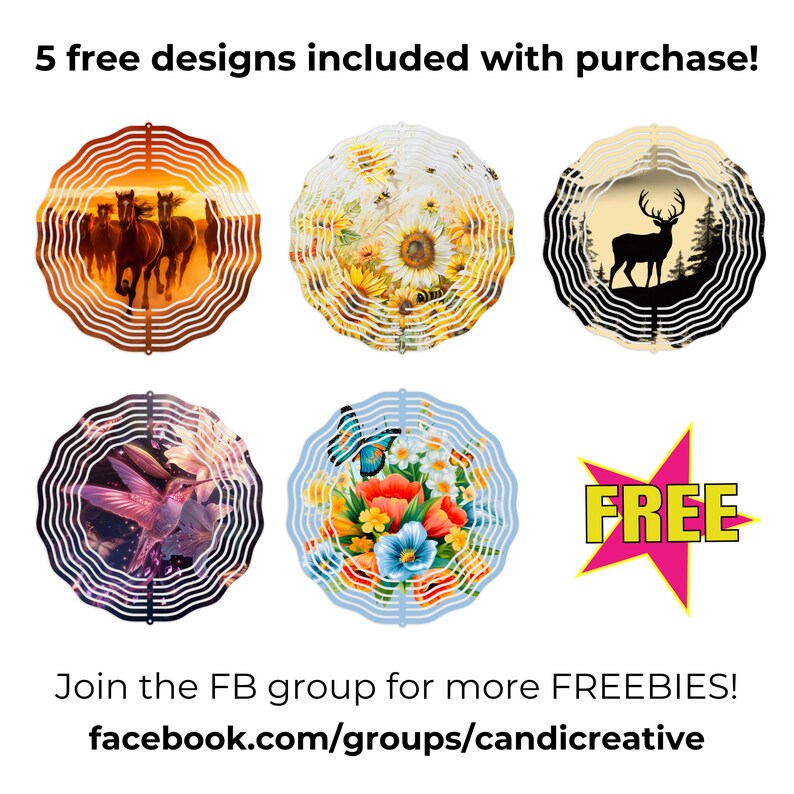 Hummingbird Wind Spinner PNG, Flower Wind Spinner Designs, Sublimation ...