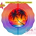 Palm Tree Wind Spinner PNG, Beach Wind Spinner Designs, Ocean Sunset ...