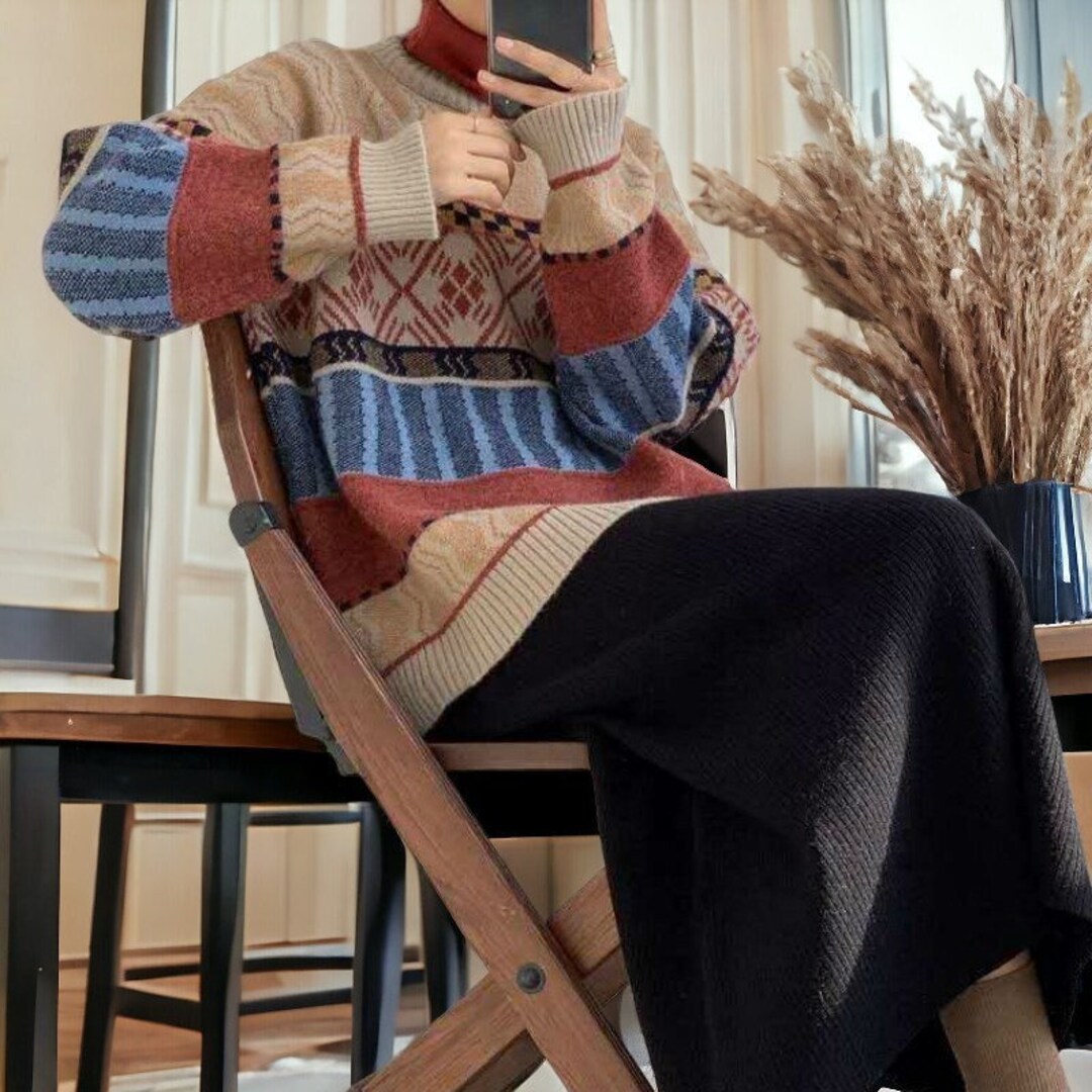 Navajo Jumper Knitting Pattern, Thanksgiving Style, Winter Coat, Rustic ...