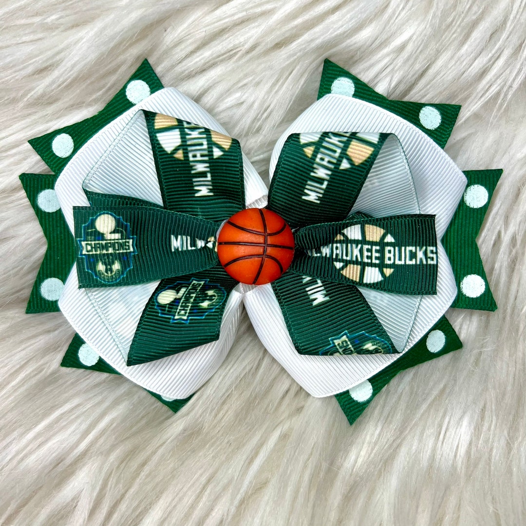 Over the Top Basketball Themed Hair Bow Bucks - Etsy