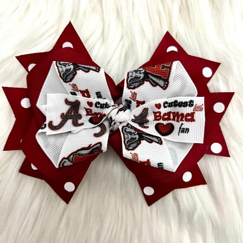 Alabama Hair Bow - Etsy