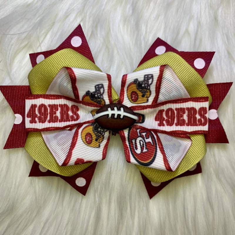 49ers Hair Bow - Etsy