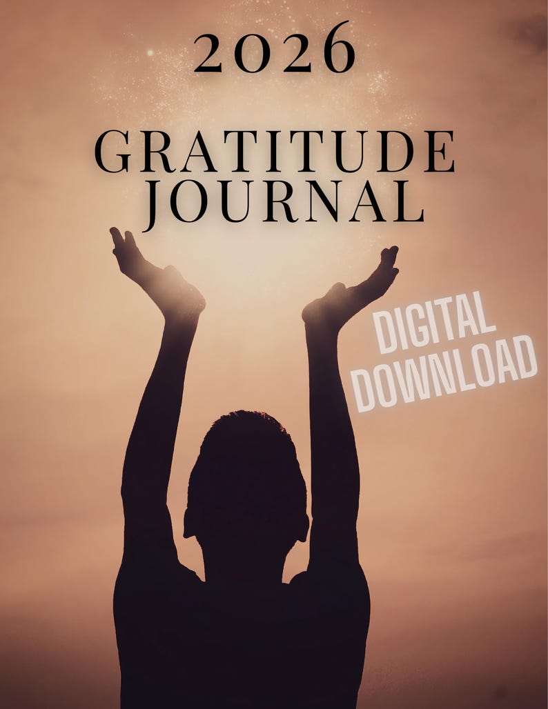 2026 Gratitude Journal Printable | Daily Reflection & Self Care Journal ...