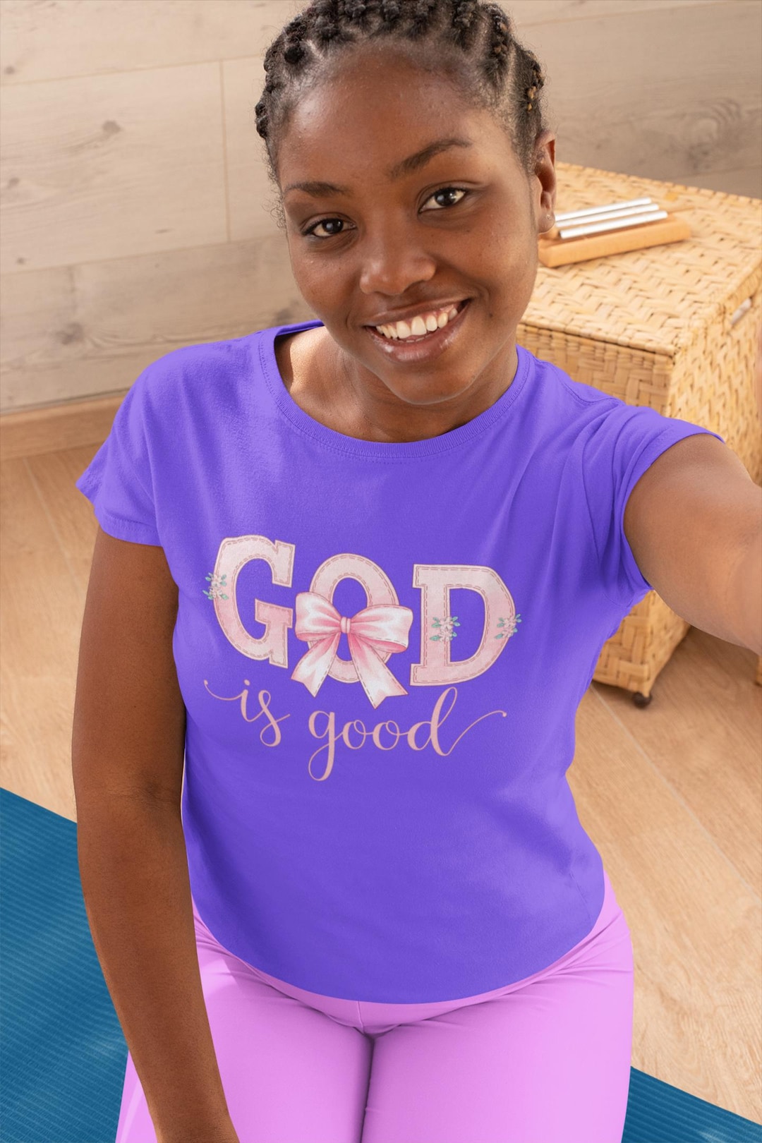 Pink "god is Good" Digital Download | Christian Wall Art | Faith Quote ...