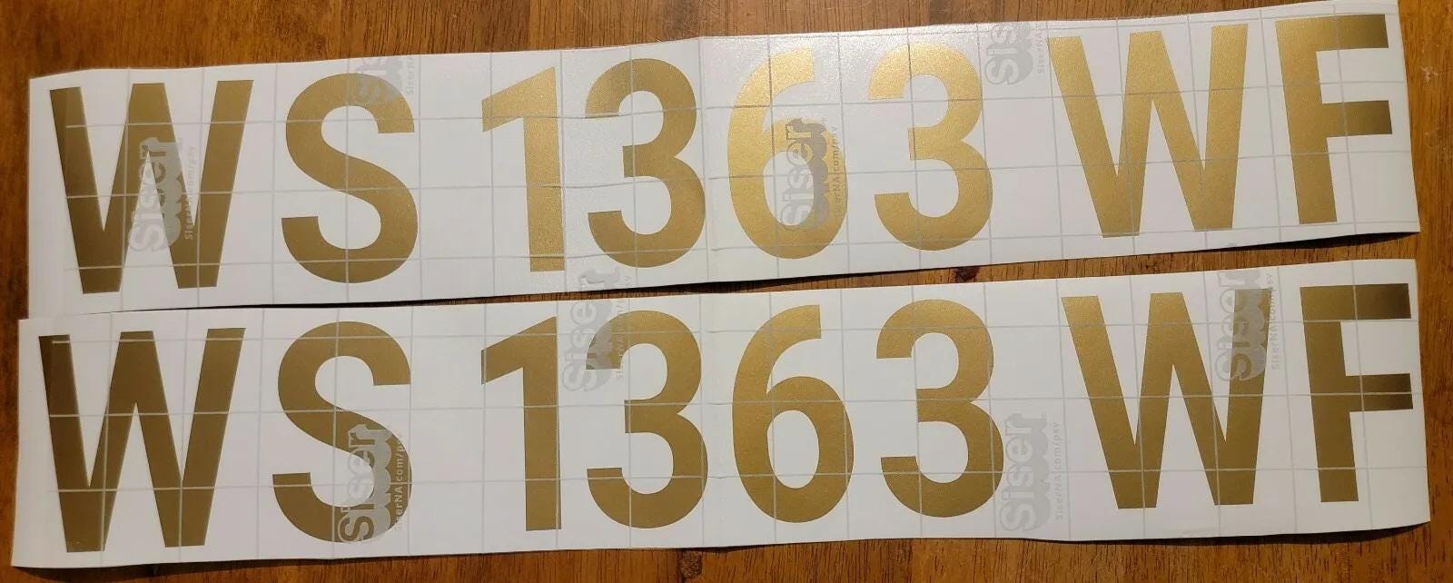 Custom Boat Registration Decals: Marine Vinyl Numbers & Letters (set of ...