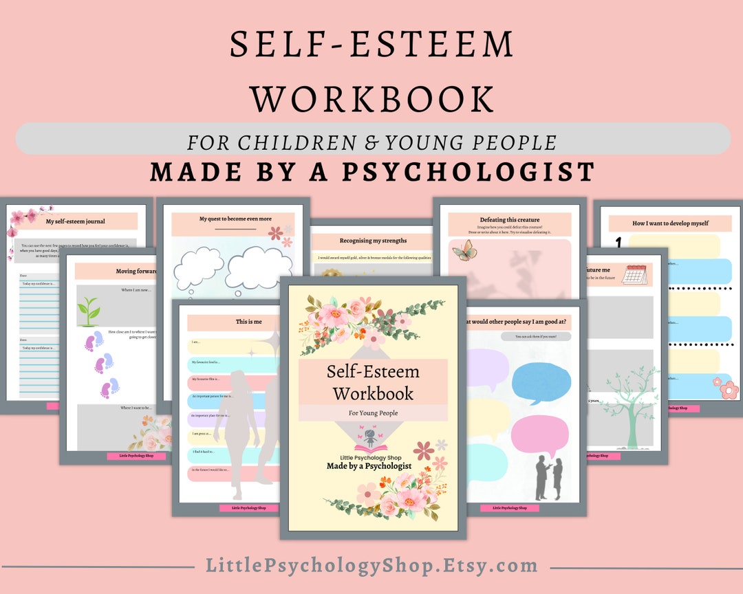 Self Esteem Workbook, Self Identity, Self Confidence Worksheets ...