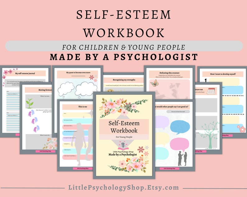Self Esteem Workbook, Self Identity, Self Confidence Worksheets ...