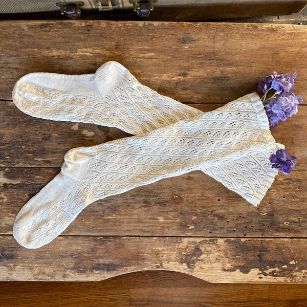 Knitted Lace Socks - Etsy